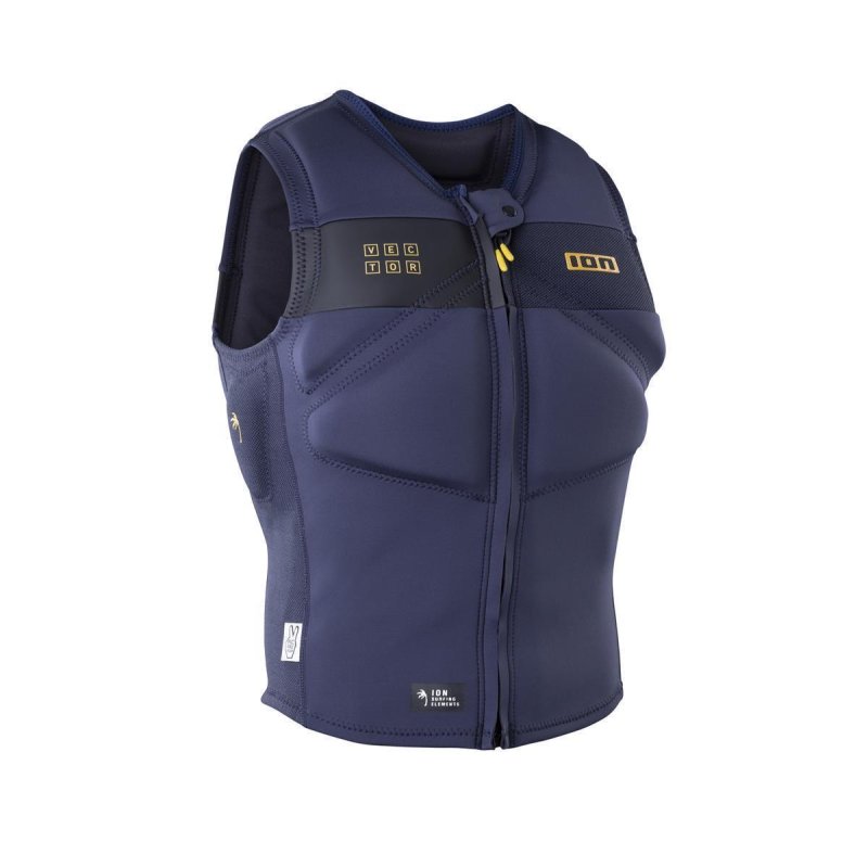 ION Vector Vest Amp Front Zip 2025 Blue-Nights - Surfshop Münster